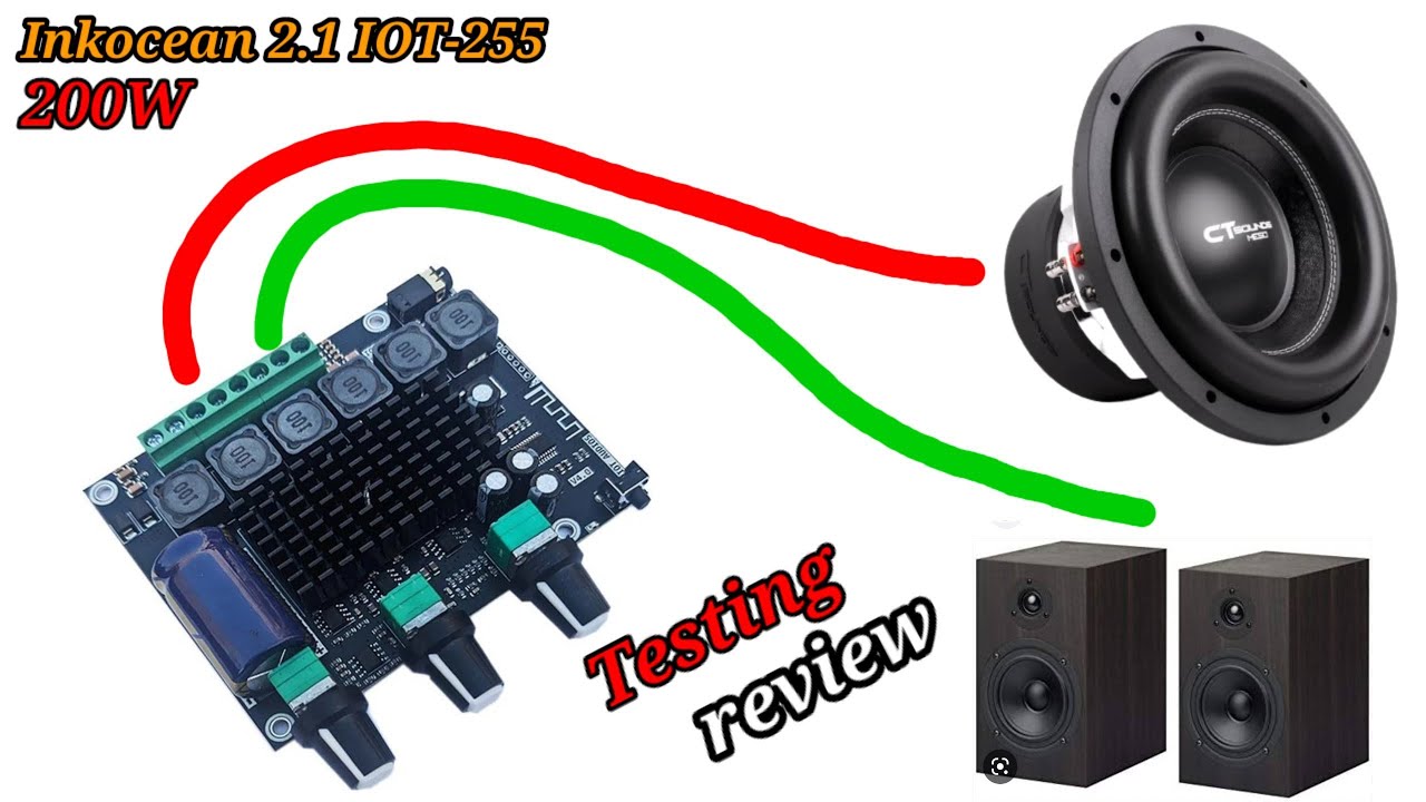 New 2.1 200W Class D amplifier board | IOT255 | Tpa3116d2 amplifier ...