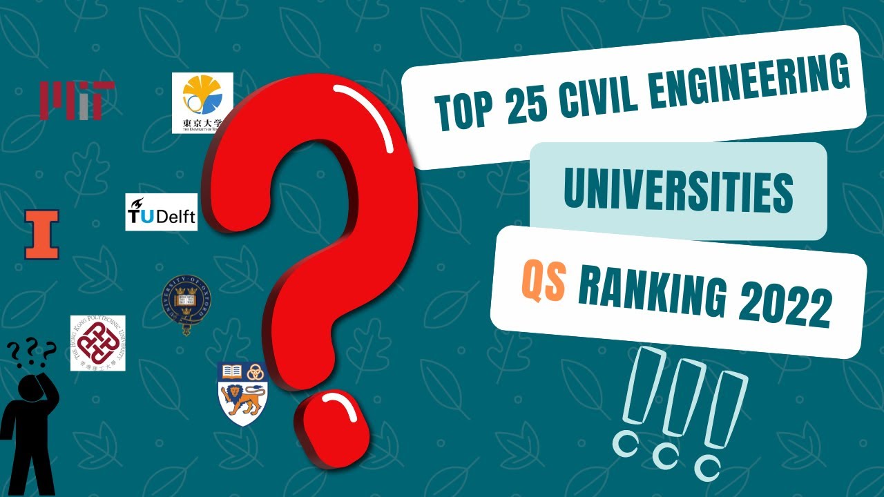 TOP 25 Civil Engineering Universities in World in 2022 | Why it is not ...