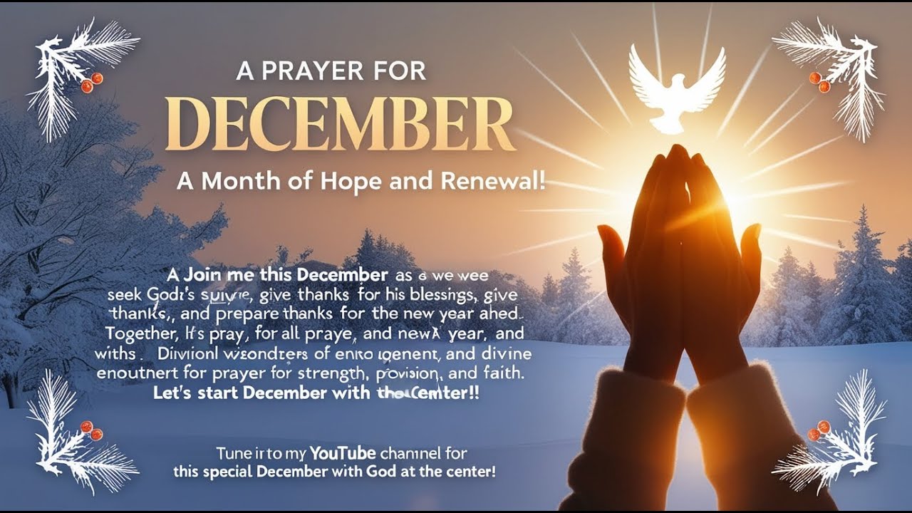 DAILY BLESSINGS⏩Powerful prayer for the month of December # ...
