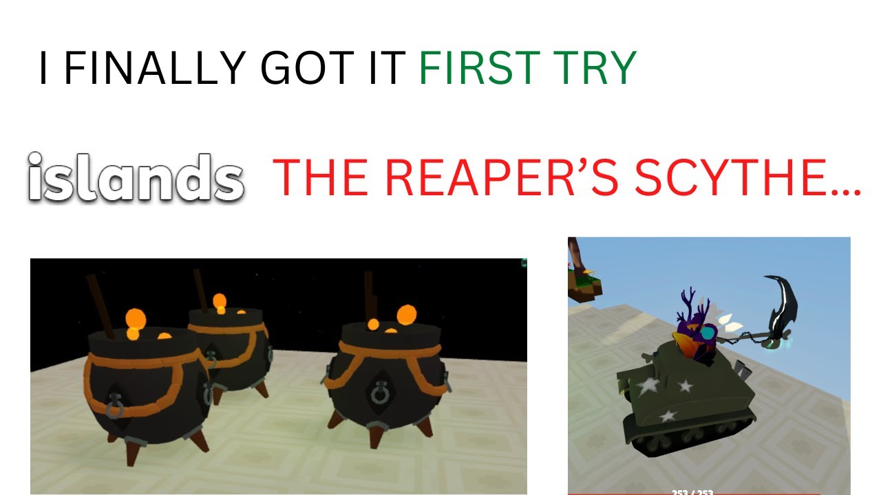 I GOT THE NEW REAPER’S SCYTHE FIRST TRY! [ROBLOX ISLANDS HALLOWEEN ...