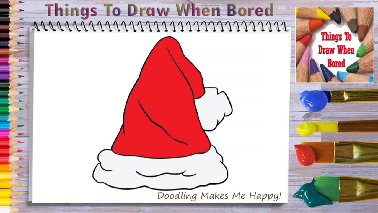 How To Draw A Santa Hat Easy Step By Step For Beginners Draw A how-to-draw-a-santa-hat-easy-step-by-step-for-beginners-draw-a