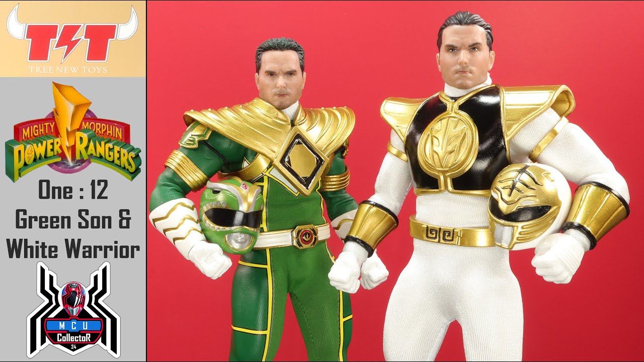 Tree New Toys 3rd Party GREEN Son & WHITE Warrior Power Rangers Tommy ...