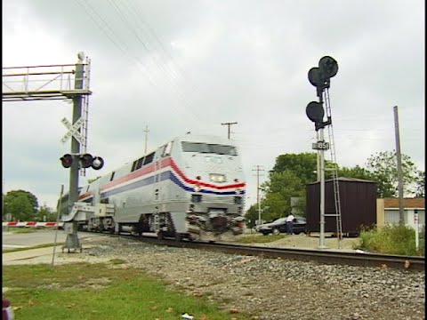 Amtrak In Springfield Ohio - YouTube