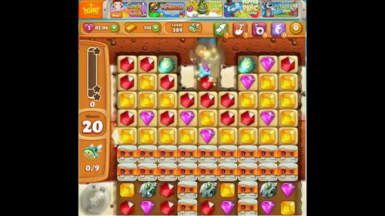 Diamond Digger Saga Level 389 - YouTube