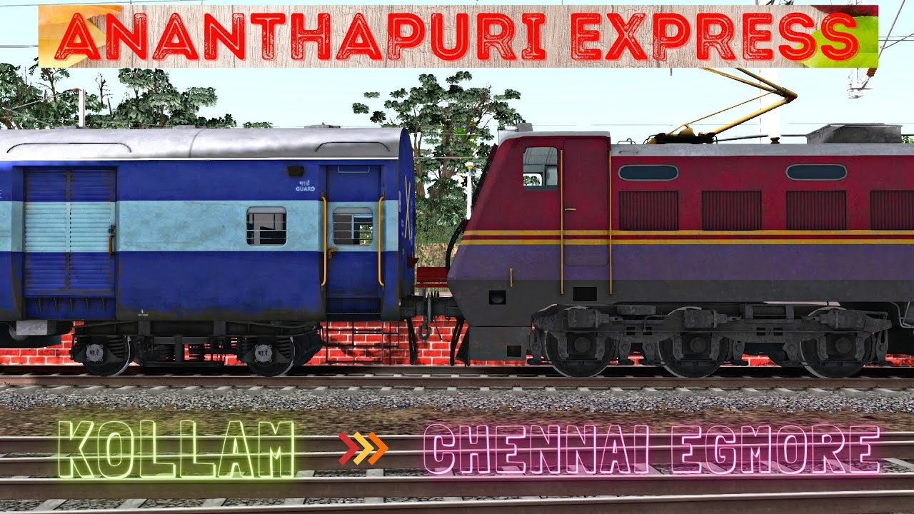 16724 Ananthapuri Express | Kollam Junction - Chennai Egmore | Rail ...