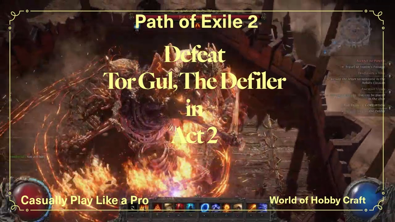 Path of Exile 2: How to defeat Tor Gul The Defiler - YouTube