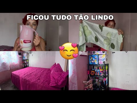 😱🌸ORGANIZANDO MEU QUARTO COM AS COISAS QUE GANHEI DA TEMU💖OLHA O QUE DEI PRA MINHA AVÓ😍