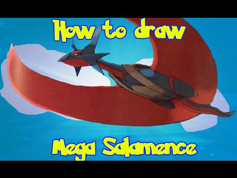 How To Draw: Mega Salamence - YouTube