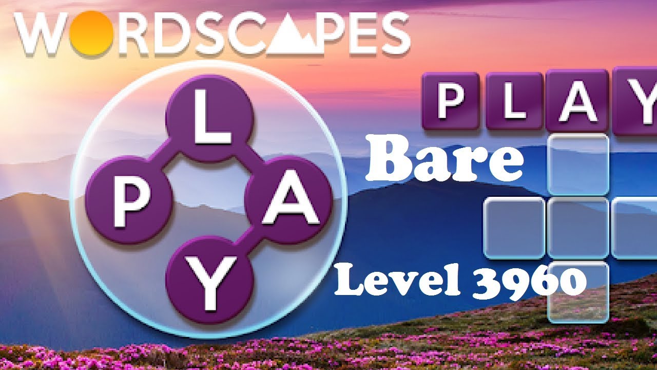 Wordscapes Level 3960 - YouTube