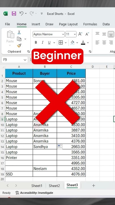 Blank data fill in excel | Advance Excel Trick #exceltutorial #shorts #advanceexcel ...