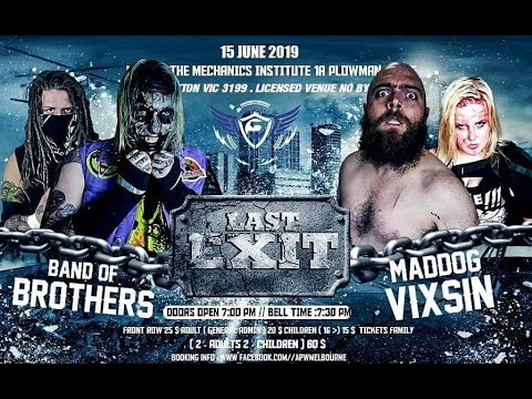 APW - Last Exit: Band of Brothers vs Vixsin and Maddog McCrea - YouTube