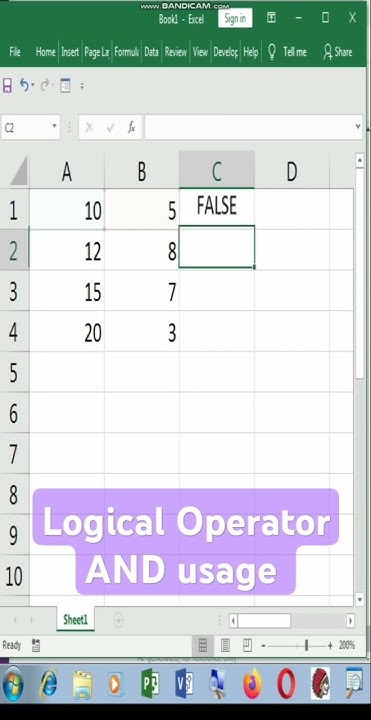 Excel logical operator And usage #excel #excelformula #exceltips - YouTube