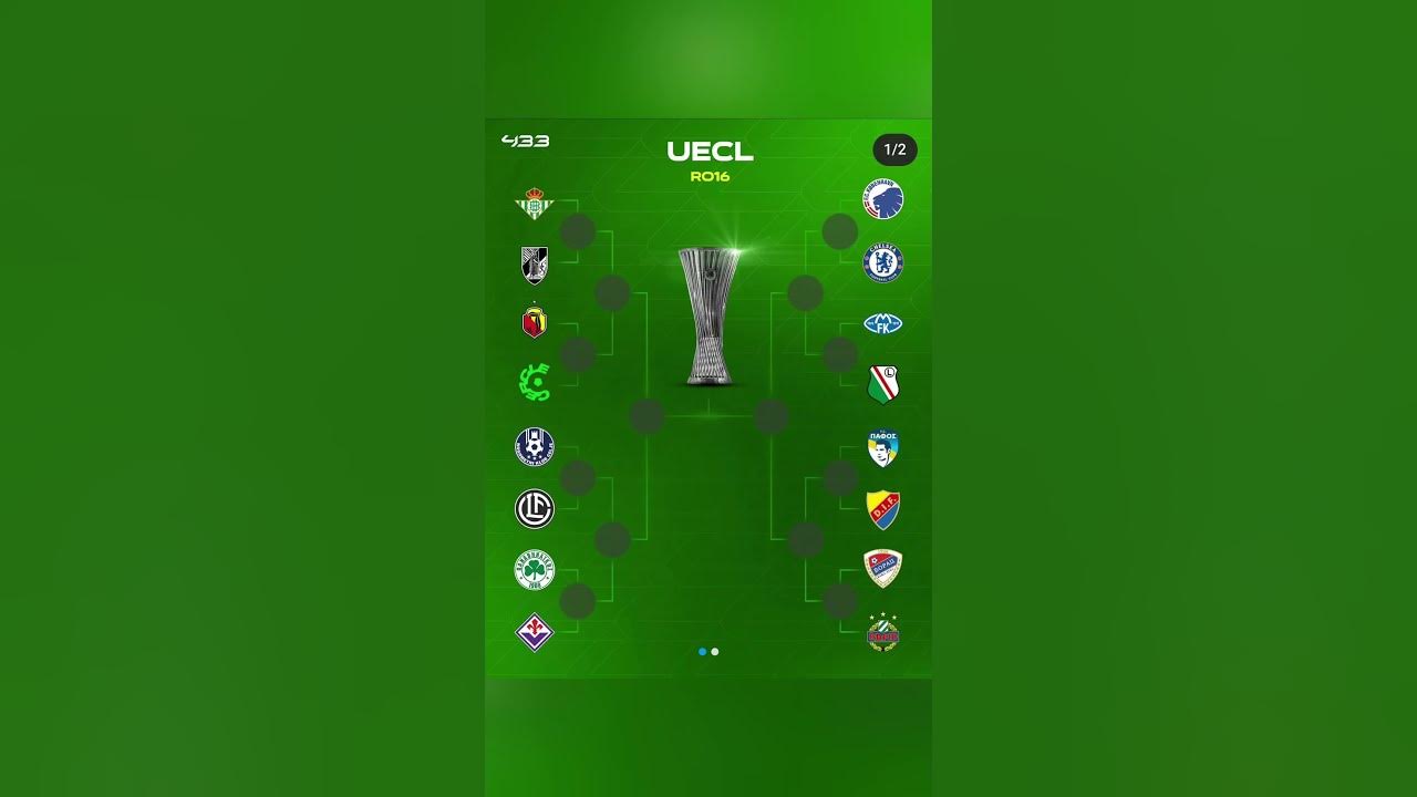 UECL ROUND OF 16 ⚔️ CONFIRMED 📷:433 - YouTube