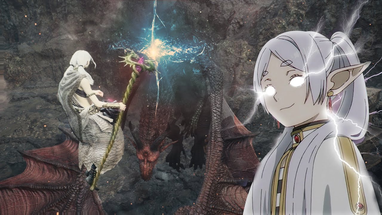 Frieren Zoltraak on Final Boss - Dragon's Dogma 2 Sousou no Frieren ...
