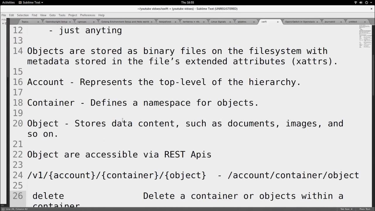 Basics of Openstack Swift Object Storage - YouTube