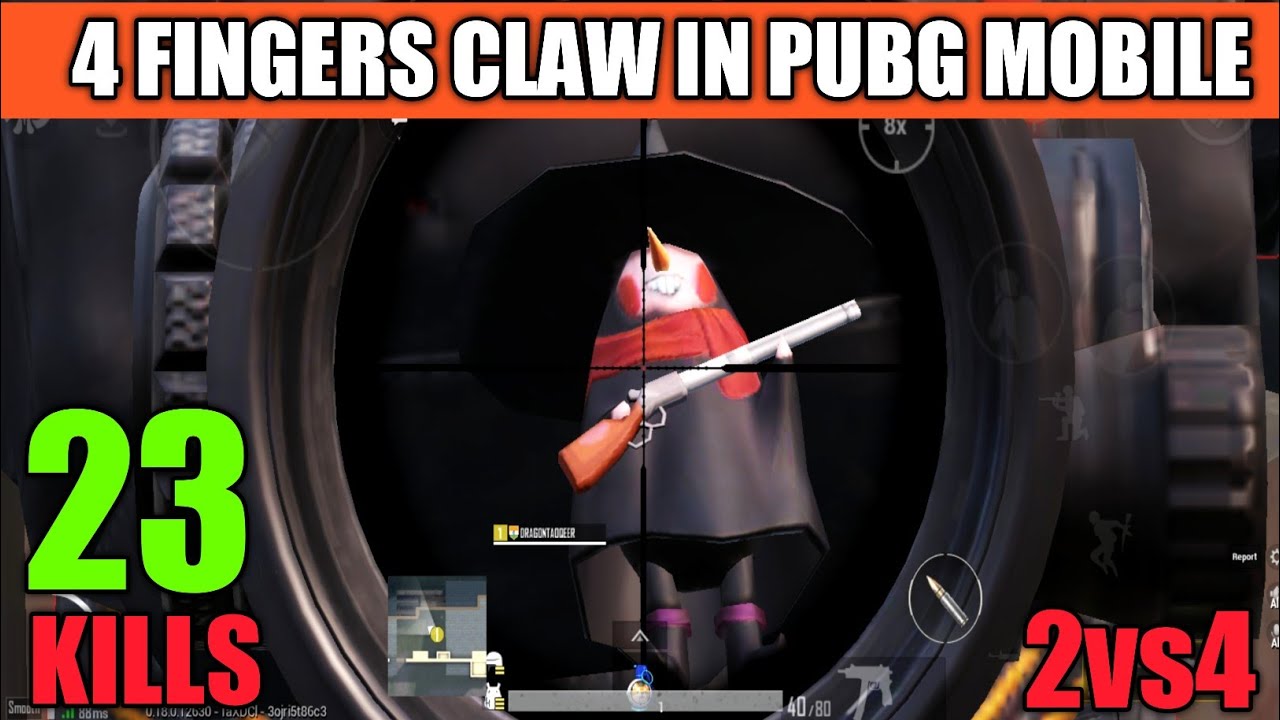 BEST 4 FINGERS CLAW IN PUBG MOBILE | MASTER GAMEPLAY - YouTube