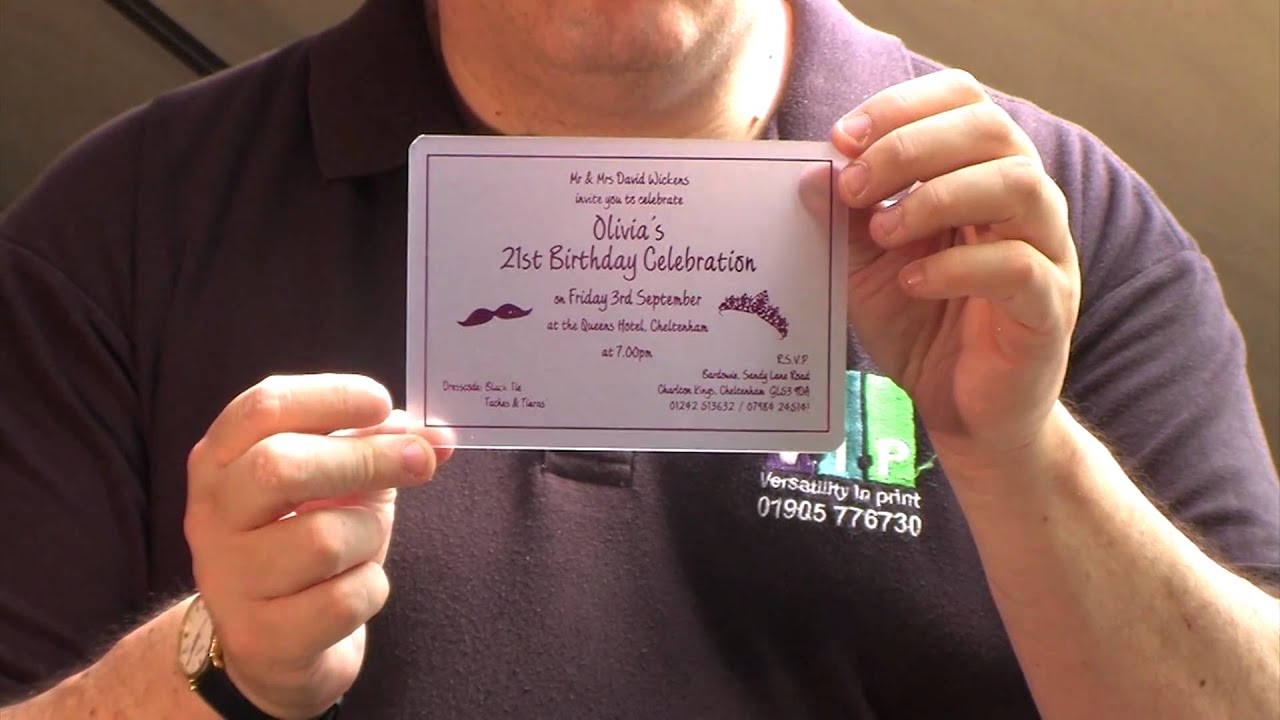 Hot foil sample prints (Slideshow) - YouTube