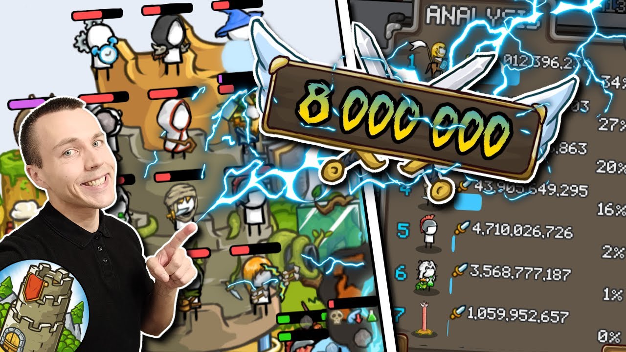 Grow Castle | Gold Autobattle Build ⚡ | 8 MILLION WAVES - YouTube