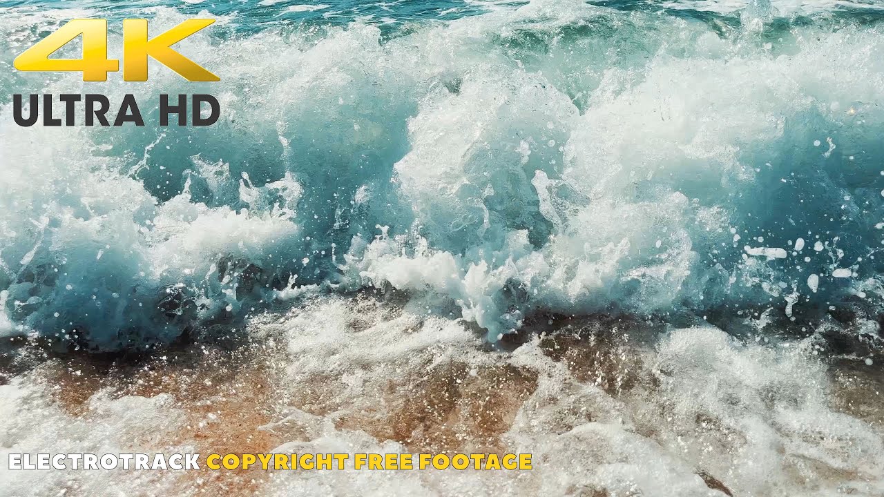 Sea Waves | Nature No copyright Background video 4K - YouTube