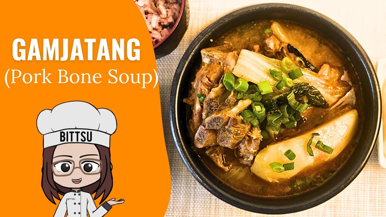 How To Cook Korean Gamjatang (Pork Bone Soup Recipe) - YouTube