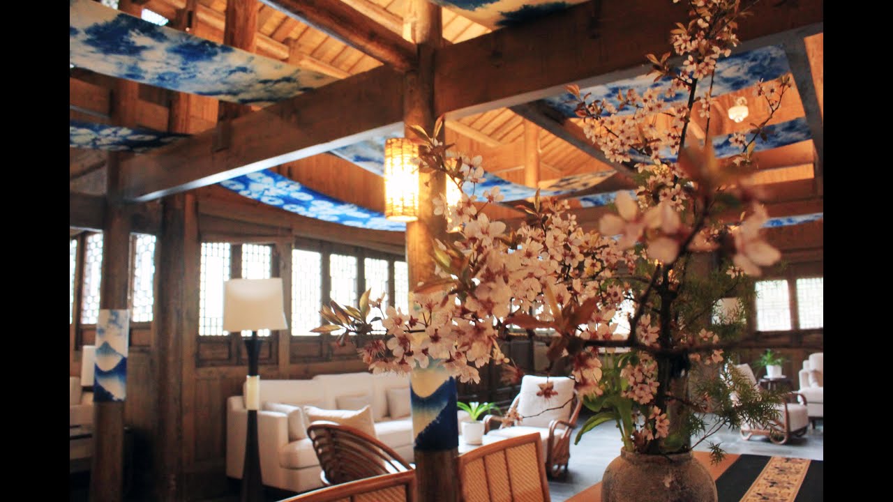 Tour inside Wujiang Zhailongwan Hotel, Wujiang Village - YouTube