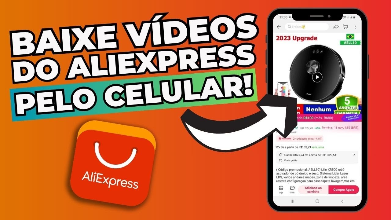 COMO BAIXAR VÍDEO DO ALIEXPRESS PELO CELULAR. MUITO FÁCIL! - YouTube