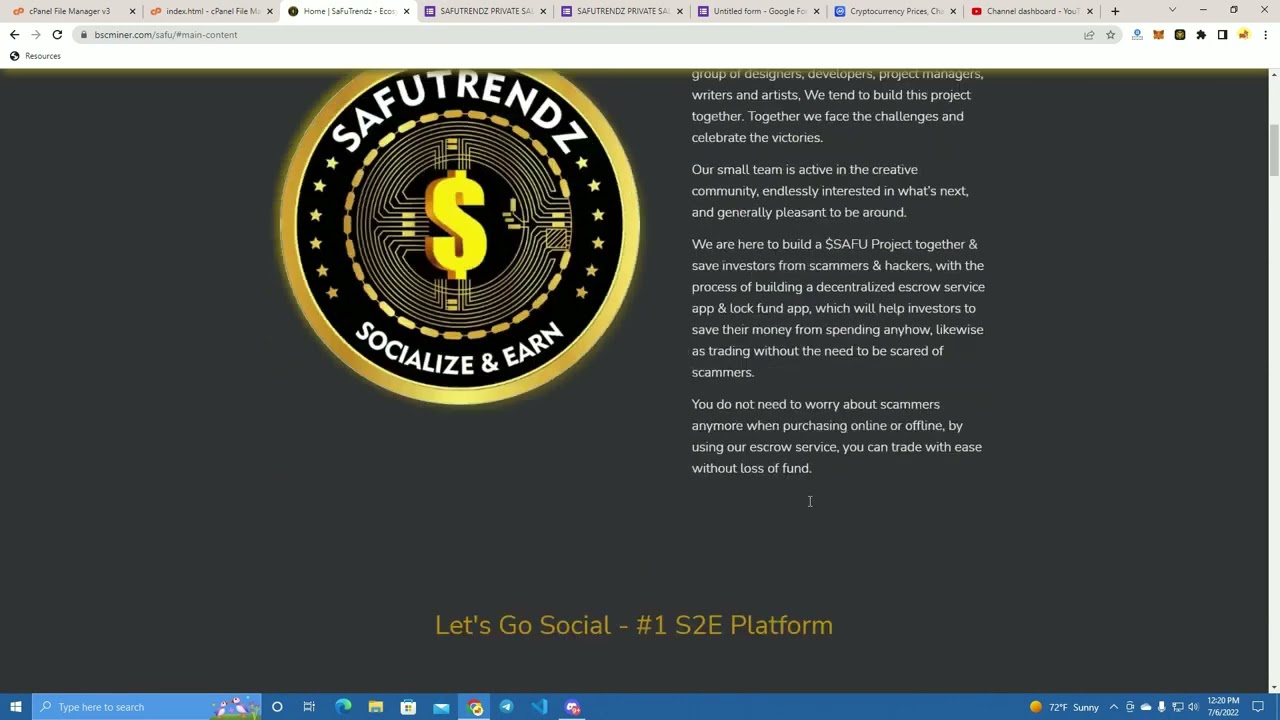 How to develop Simple Private Presale Website For Crypto Project 2022 ...