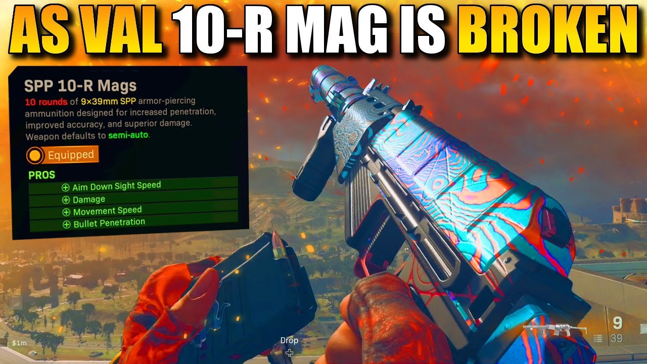 The AS VAL 10 Shot Rounds are BROKEN *Best AS VAL Setup* (Rebirth ...