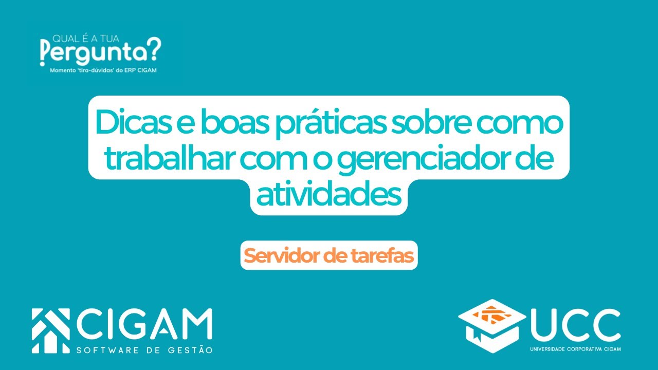 Gerenciador de Processos CIGAM - Servidor de tarefas - YouTube