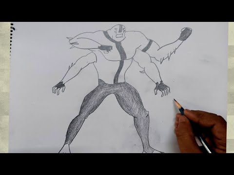 how to draw four arms I how to draw four arms from ben 10 I how to draw four arms easy - YouTube