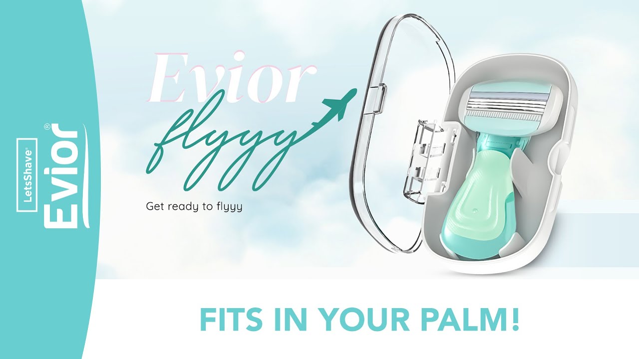 LetsShave Evior Flyyy Razor | Fits in your Palm | Free Clamshell Travel ...