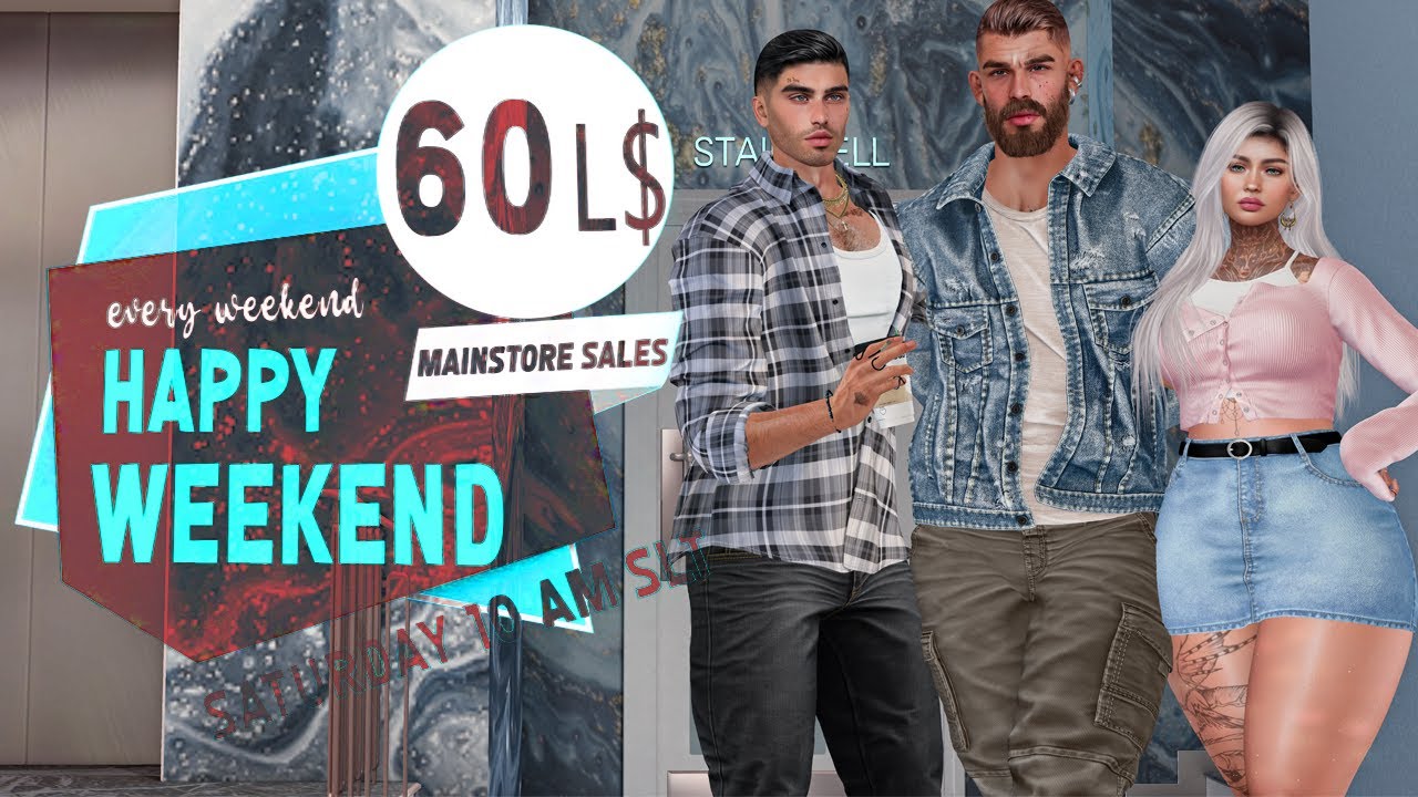 60L HAPPY WEEKEND SALE 01/27/2024 - Second Life - YouTube