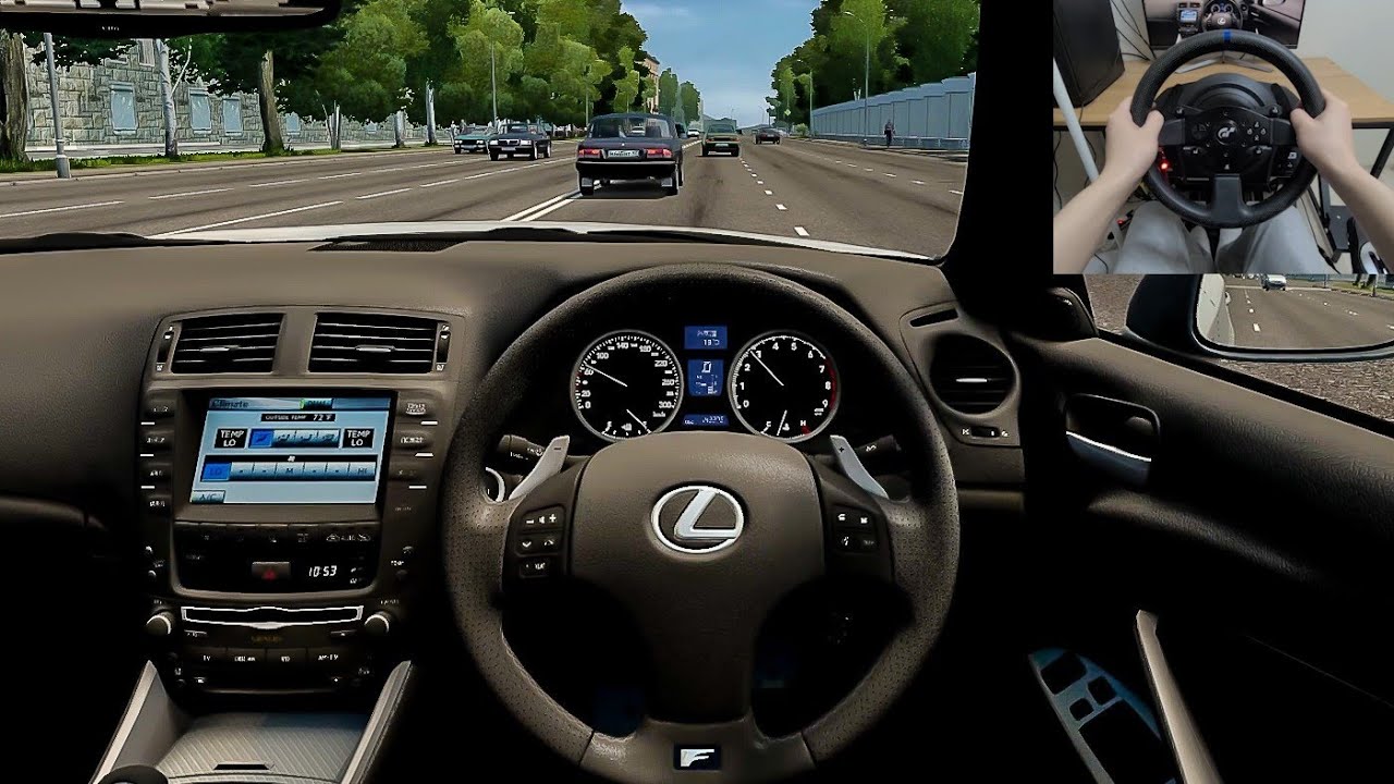 City Car Driving - Lexus IS F 2009 [Steering Wheel Gameplay] - YouTube