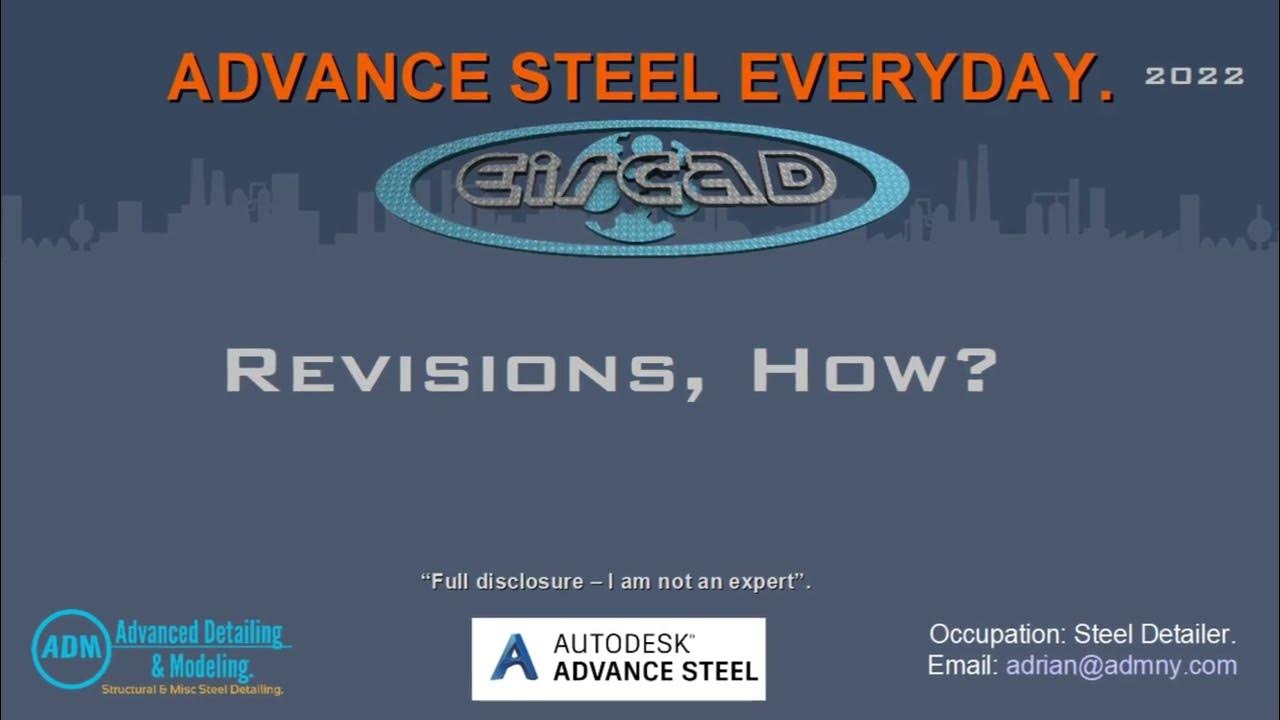 ADVANCE STEEL: Revisions How? - YouTube