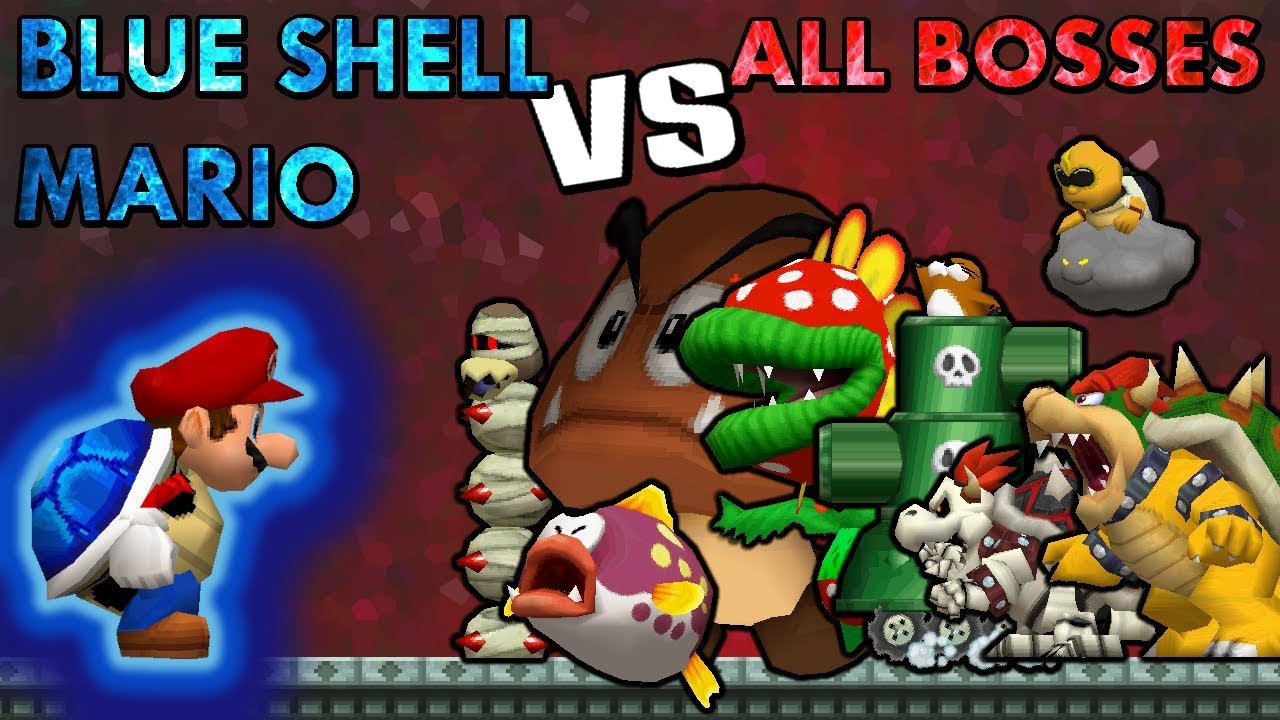 [TAS] Blue Shell Mario VS All Bosses | HD 60FPS - YouTube
