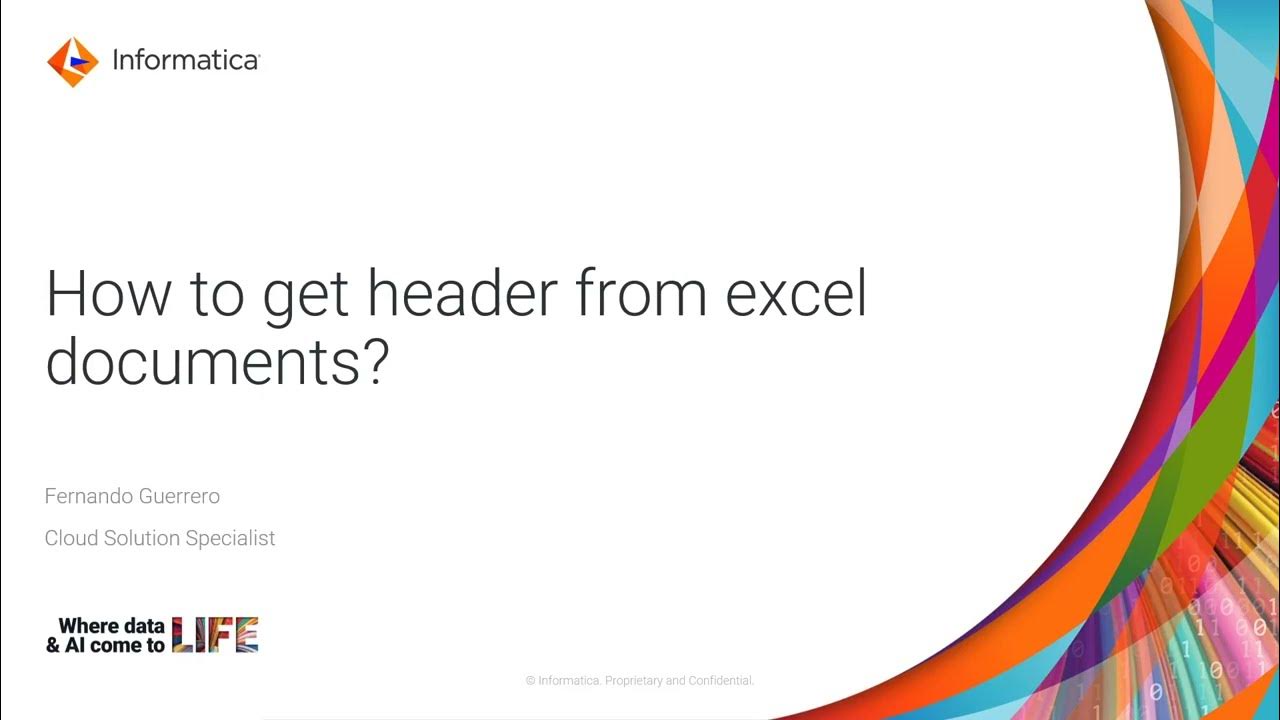 How to Get Headers from Excel Files - YouTube
