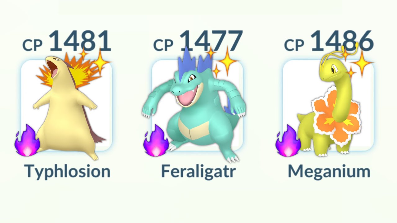 using Shadow Shiny (Typhlosion, Feraligatr, Meganium) in Pokemon GO ...