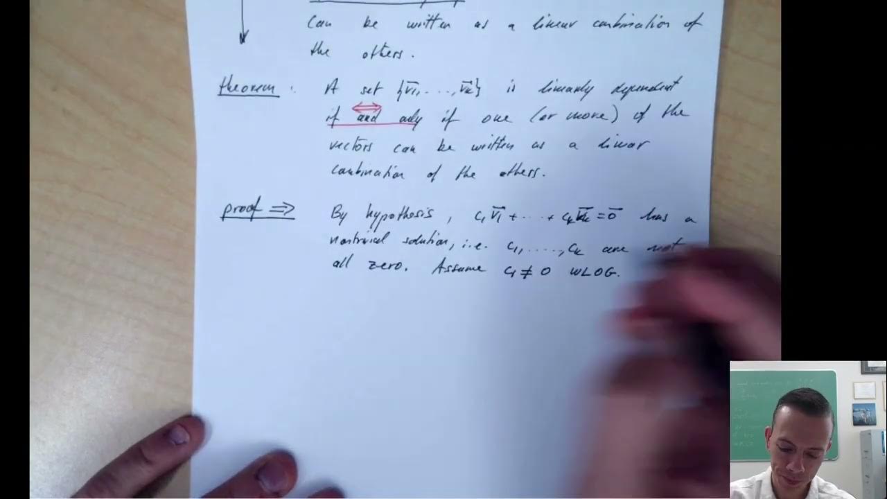 Linear Algebra - 4.3 Linear Independence - YouTube