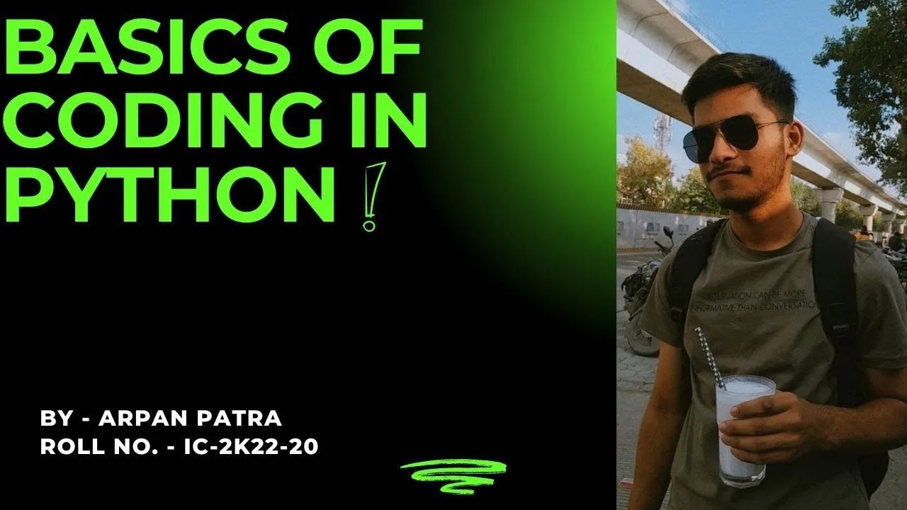 Basics Of Coding Python Youtube