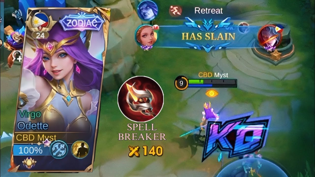 SOLO RANK UP WITH ODETTE | MUST TRY THIS BUILD | ODETTE GAMEPLAY | MLBB ...