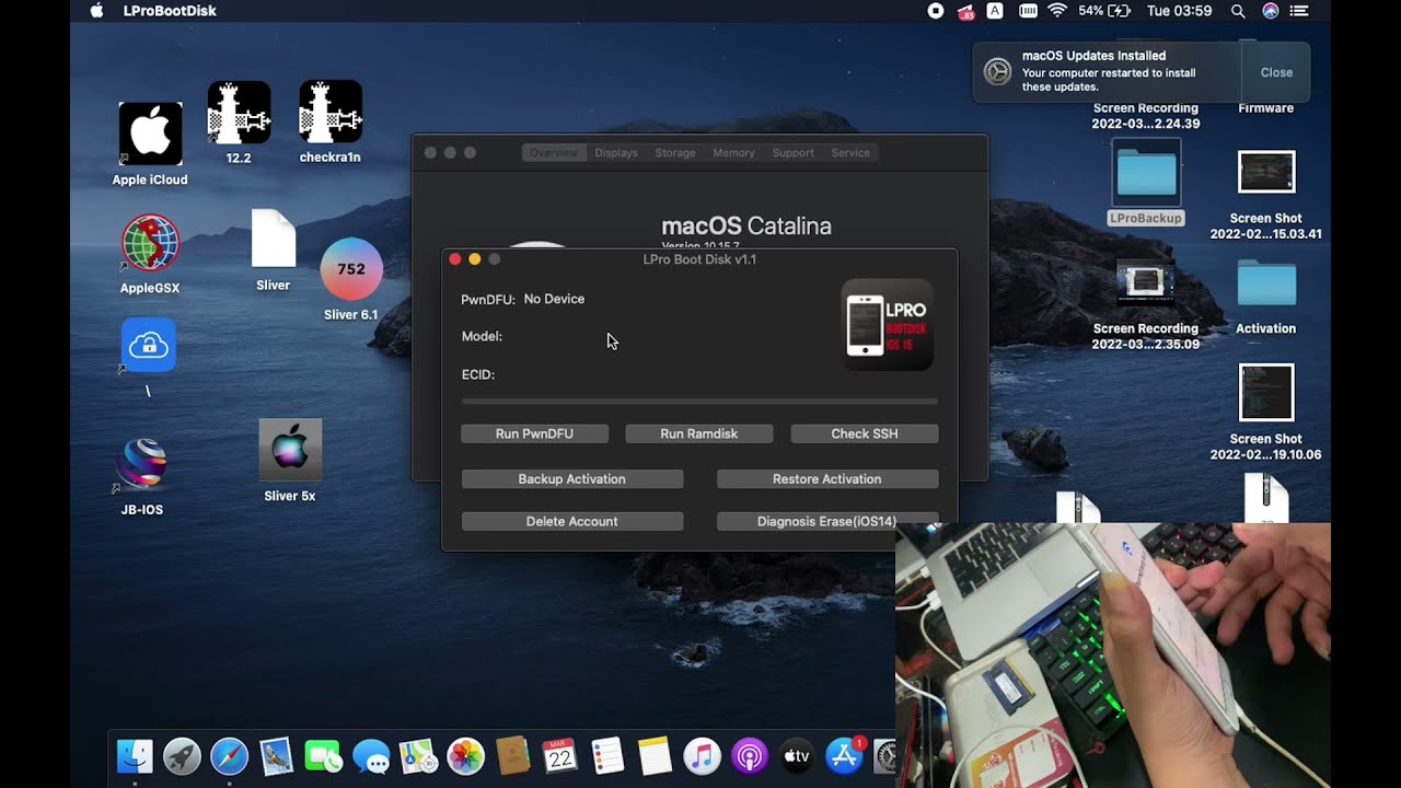 Ramdisk bypass support ios 15 (6s-X) - YouTube
