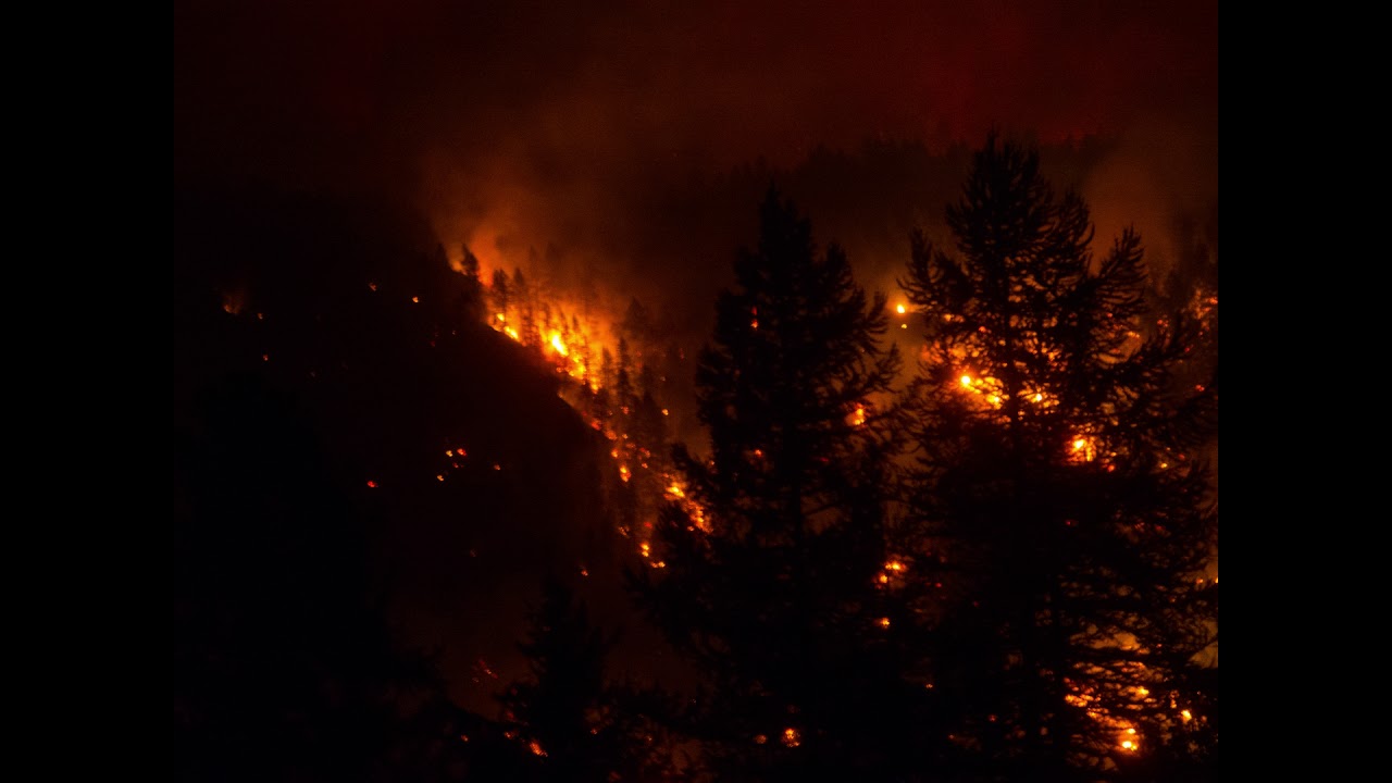 St Mary River Forest Fire - YouTube