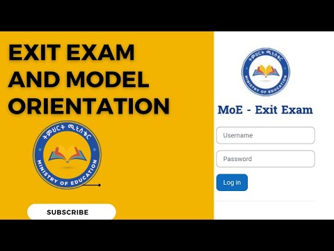 Exit exam system how to login change password and take exam - YouTube