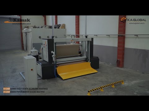 K 5260 JUMBO KAĞIT DİLİMLEME MAKİNESİ / JUMBO PAPER BOBBIN SLITTING MACHINE / KAMAK MAKİNE / 2024