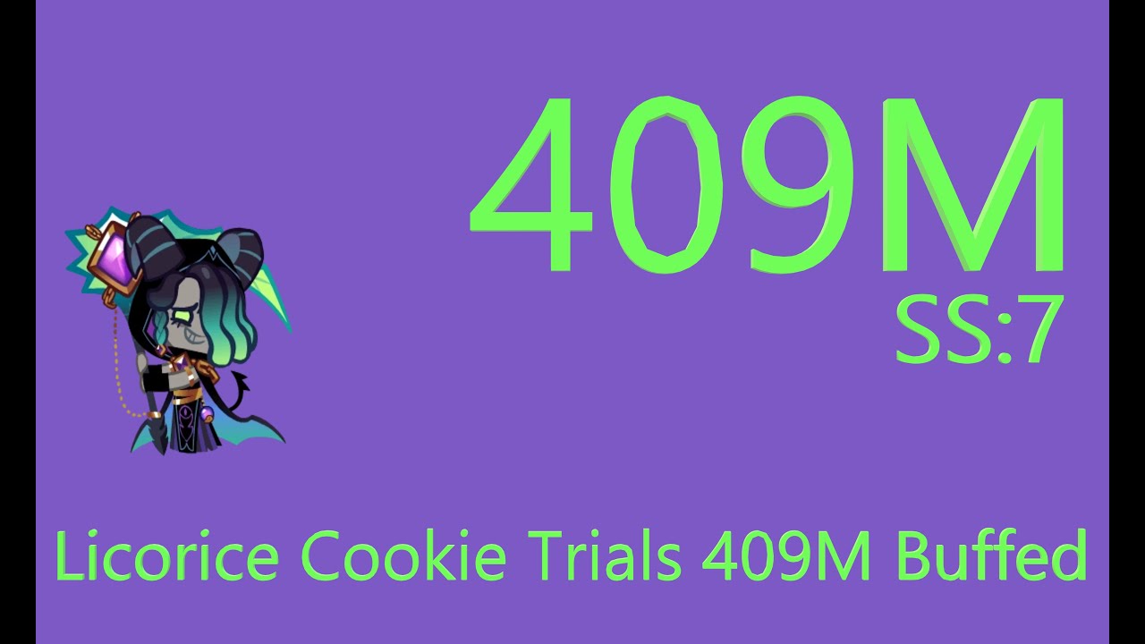 CROB Licorice Cookie Trials 409M Buffed | Jinx lol | Cookie Run ...
