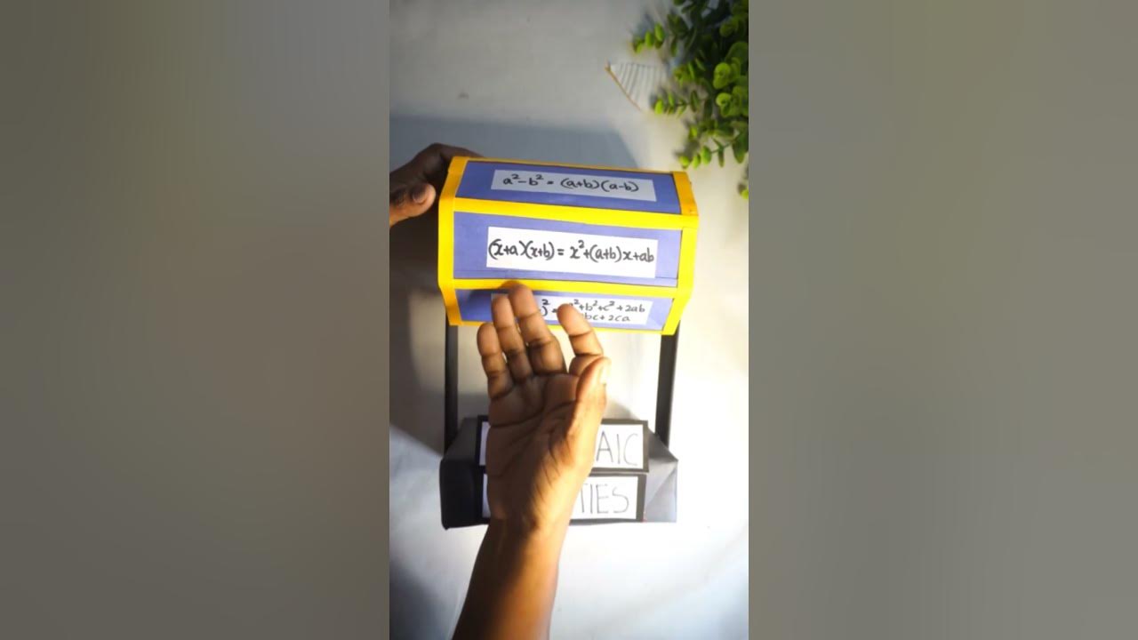 Algebraic Identities Working Model | Maths Working Model | Maths model ...