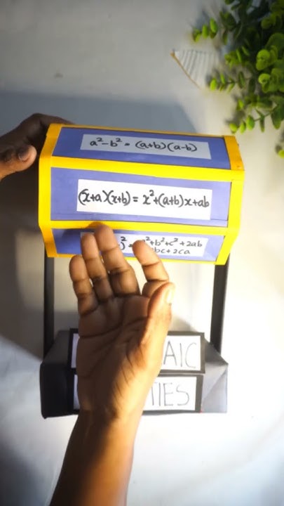 Algebraic Identities Working Model | Maths Working Model | Maths model ...