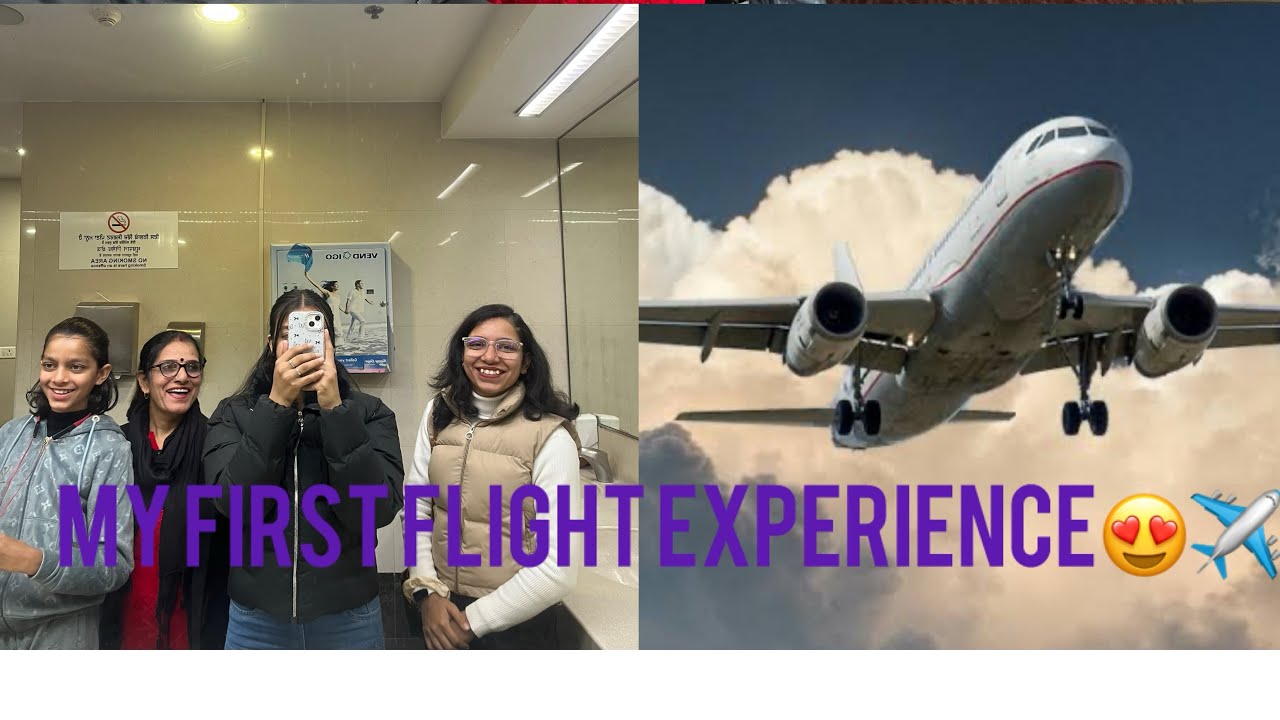 My first flight experience😍 ️🧿#flight #firstexperience #aeroplane # ...