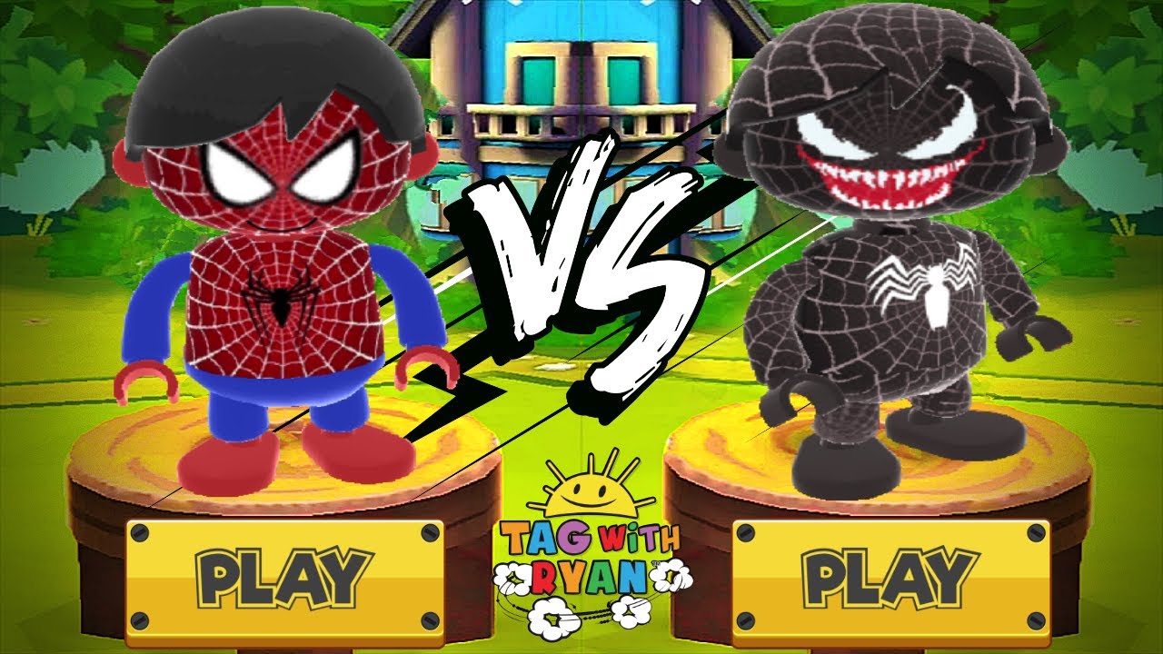 Battle of Ryans - Spiderman Ryan vs Venom Ryan - Run Gameplay - YouTube