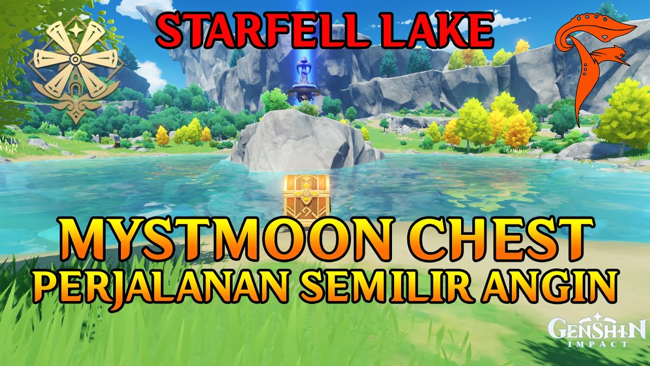 Lokasi Semua Mystmoon Chest Starfell Lake | Genshin Impact Indonesia ...